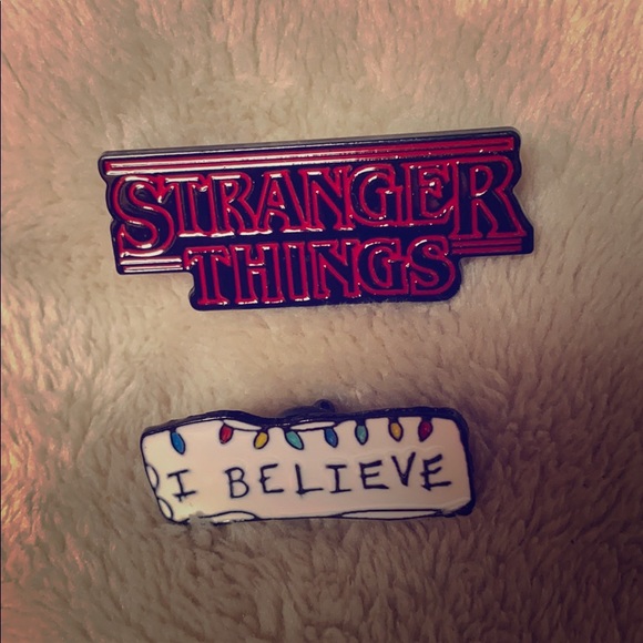Jewelry | Stranger Things Pin Set | Poshmark